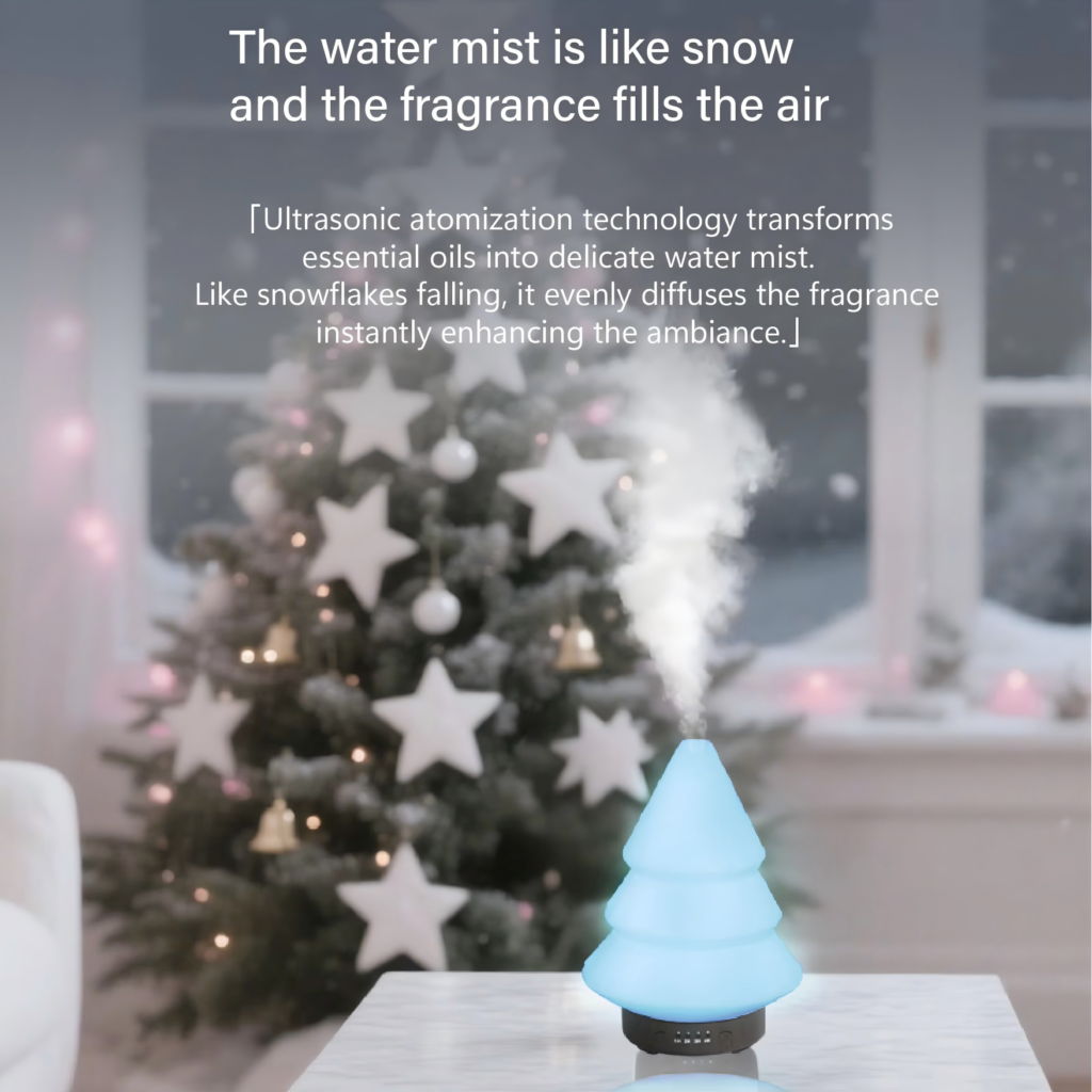 WP-177 Chrismas Tree Mini 120ML Essential Oil Diffuser